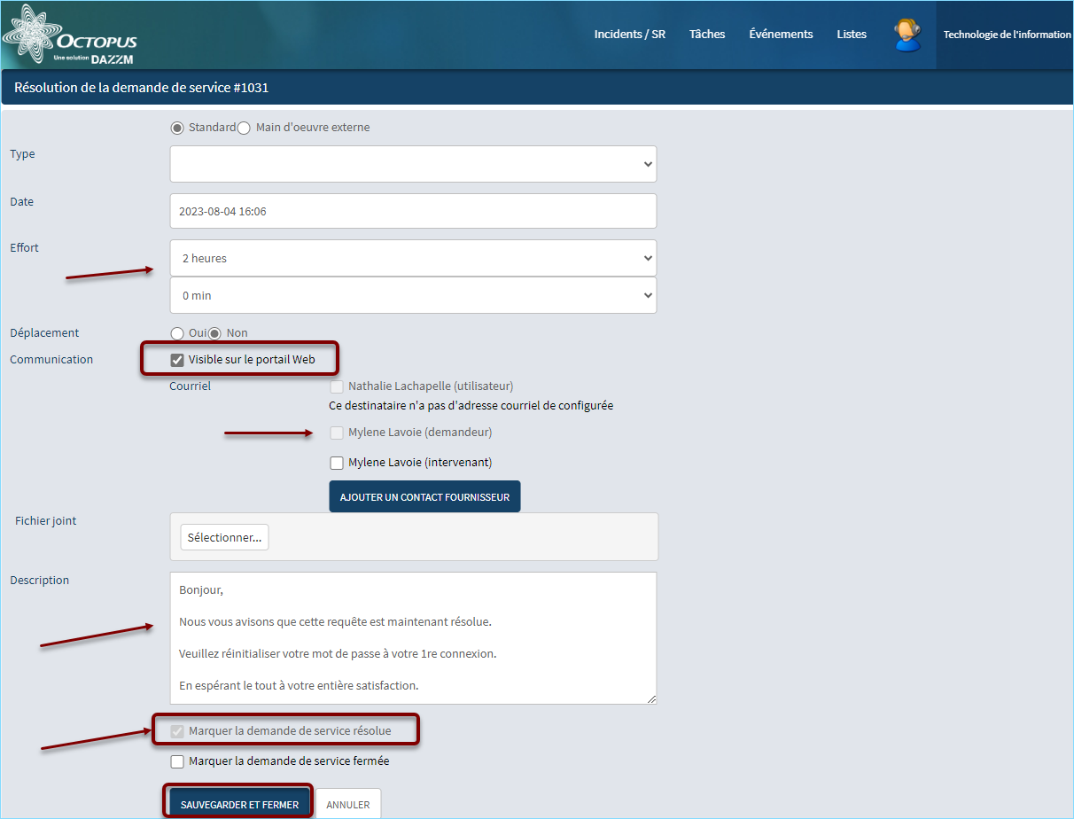 Portail Web Tech pour les intervenants | Doc - Octopus
